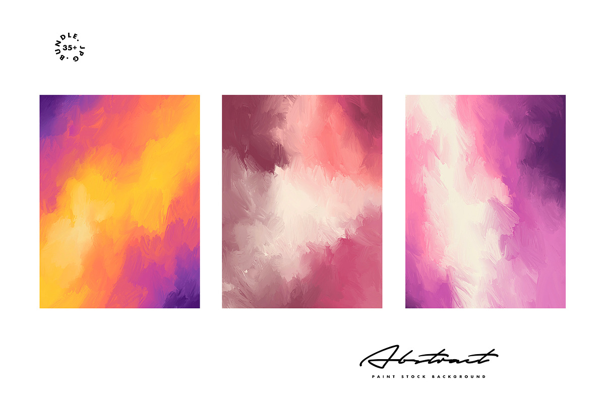 35+ Abstract Paint Background Bundle, a Texture Graphic by freeject.net