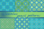 Seamless pencil patterns, a Texture Graphic by Dainia