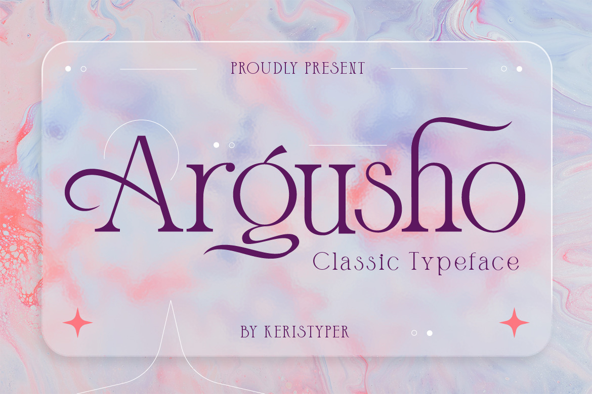 Argusho, a Serif Font by kerismaker