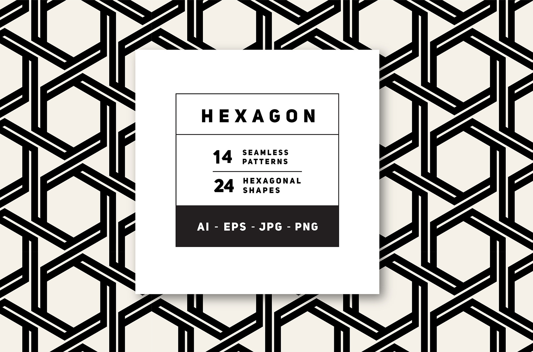 Hexagonal Shapes & Patterns, a Pattern Graphic by Curly_Pat