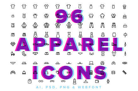 Clothes & Apparel Icons Vol 02, an Outline Icon by Pixel Sauce™