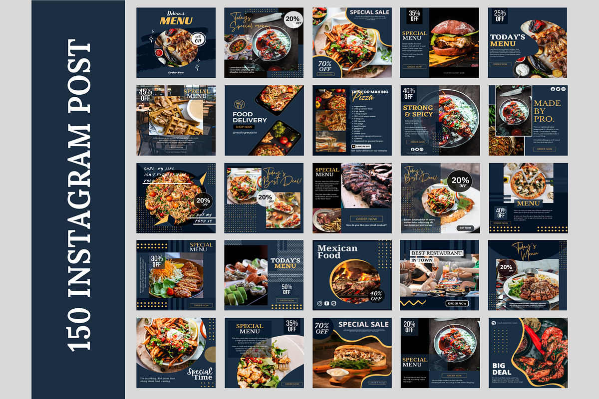 Animated Food Restaurant Instagram, a Social Media Template by LushBury