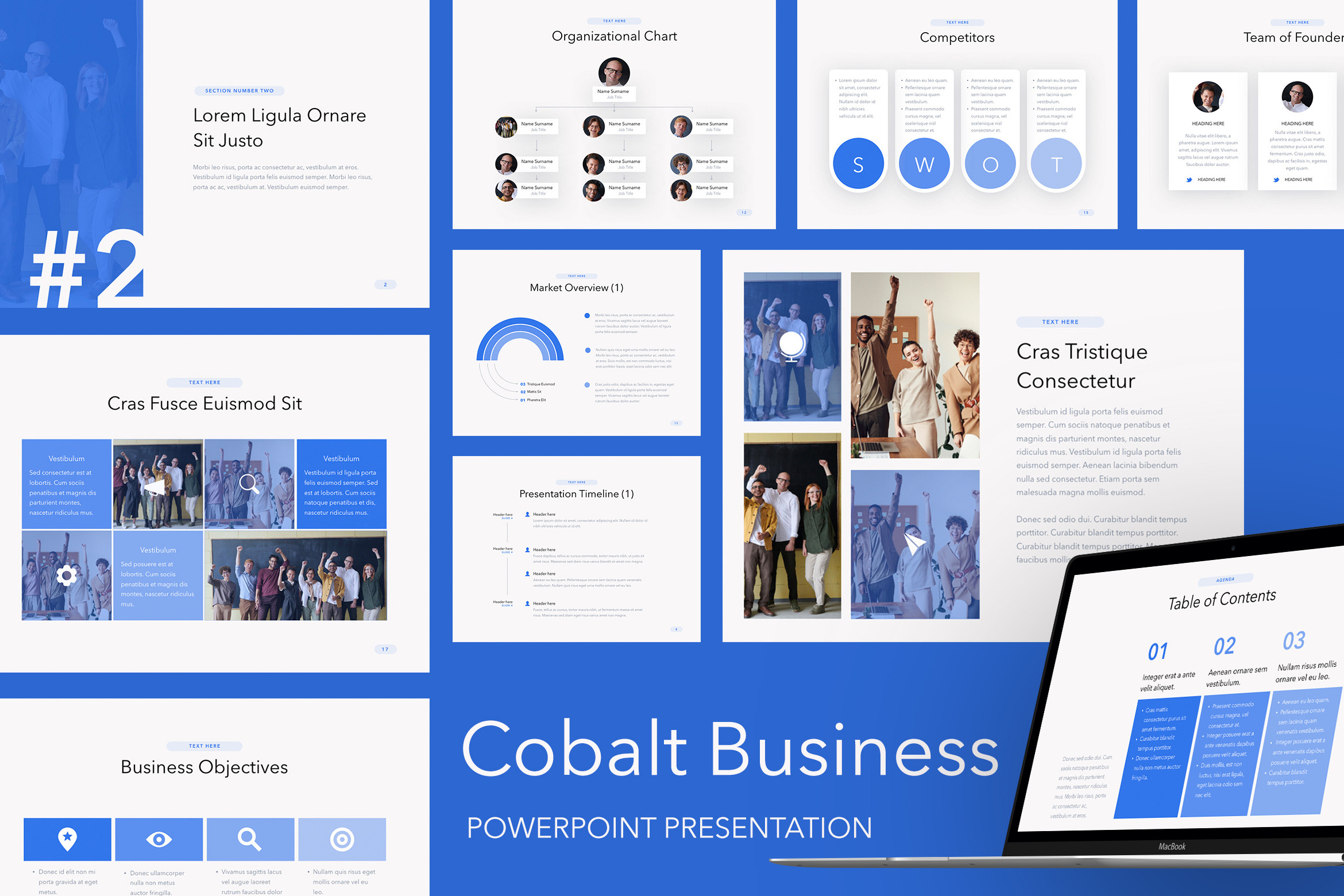 Cobalt Business PowerPoint Template, a Presentation Template by Jumsoft ...