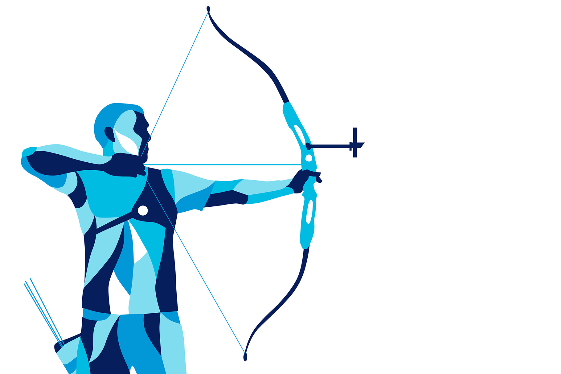 Stylized archer, sports archery, an Object Graphic by Infinity Creativity