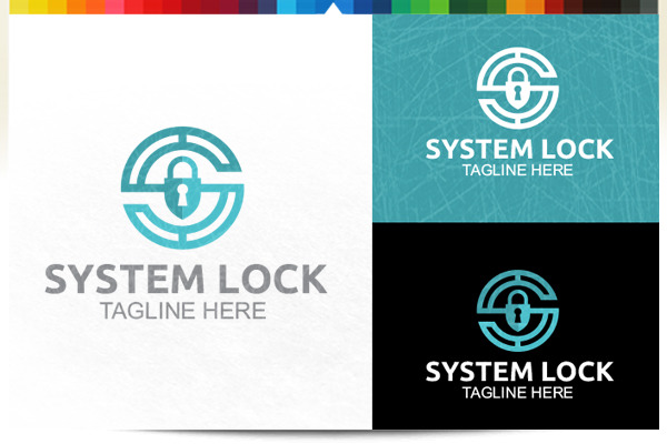 System Lock, a Branding & Logo Template by Acongraphic