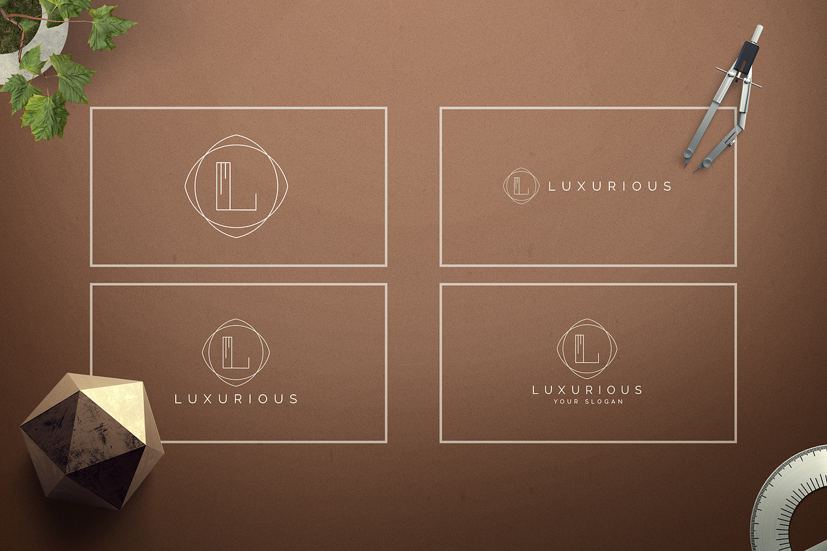 Geometric Letters and Logo Designs