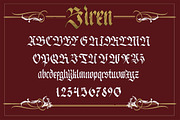 Siren, a Blackletter Font by maghrib