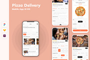 Pizza Delivery Mobile App UI Kit, an UI Kit Template by uicube