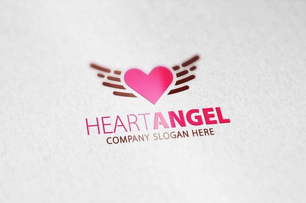 Love Angel Logo, a Branding & Logo Template by Creative Dezing