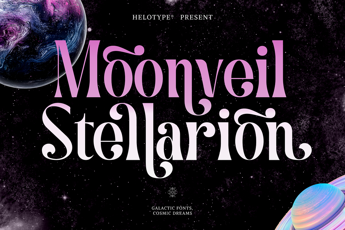 Moonveil Stellarion: Galactic Font