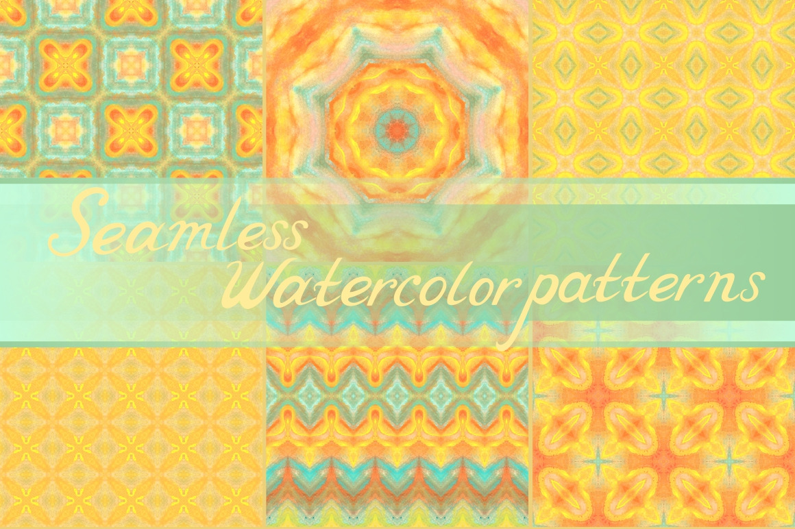 Set: 20 seamless watercolor patterns, a Texture Graphic by Dainia