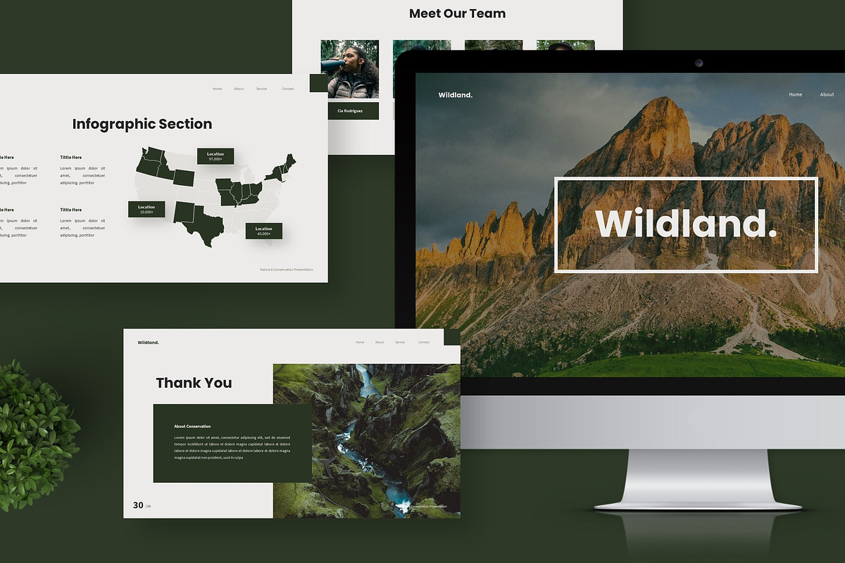 Wildland - Google Slide Templates, a Presentation Template by Deepslide ...