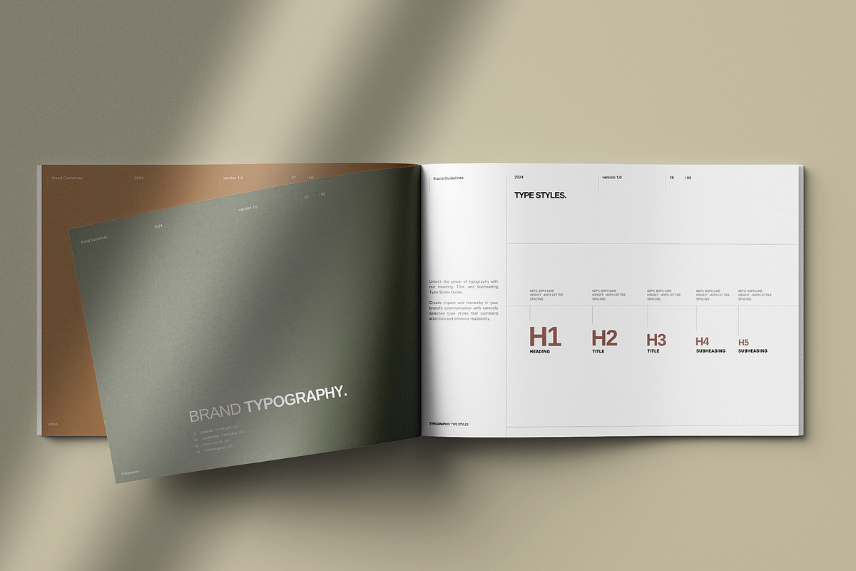 Minimalist Brand Guidelines Template, a Branding & Logo Template by ...