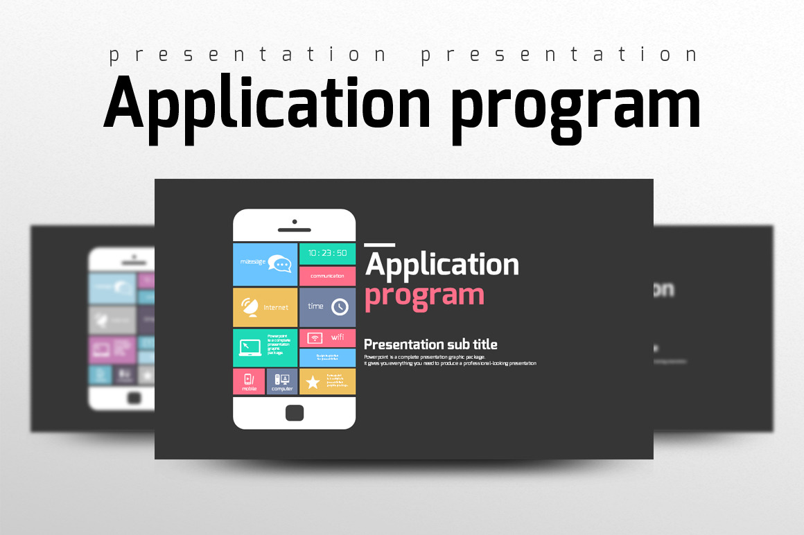 Application Program, a Presentation Template by GoodPello