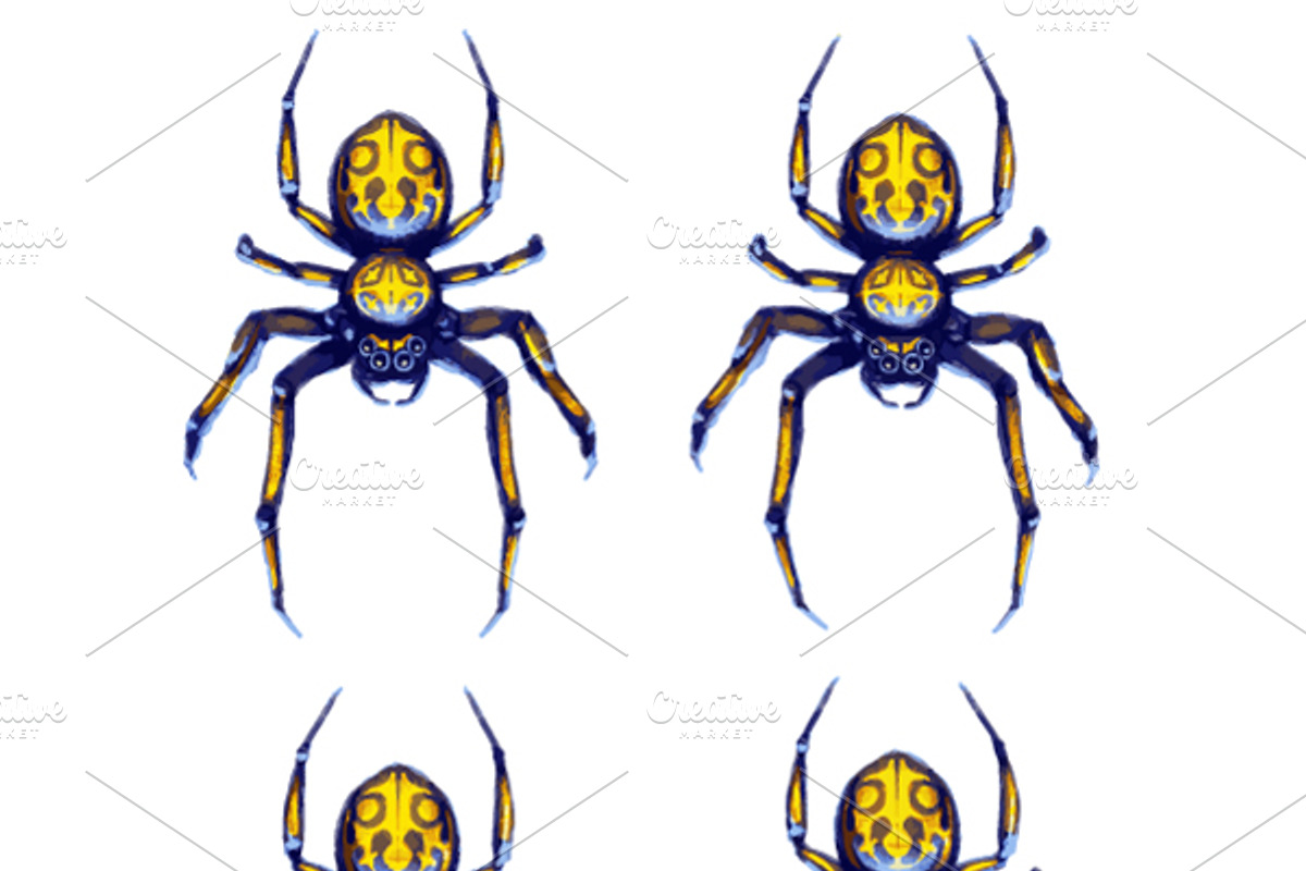 Sprite sheet of crawling spider, an Object Graphic by BestPics