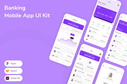 Banking Mobile App UI Kit, an UI Kit Template by Betush