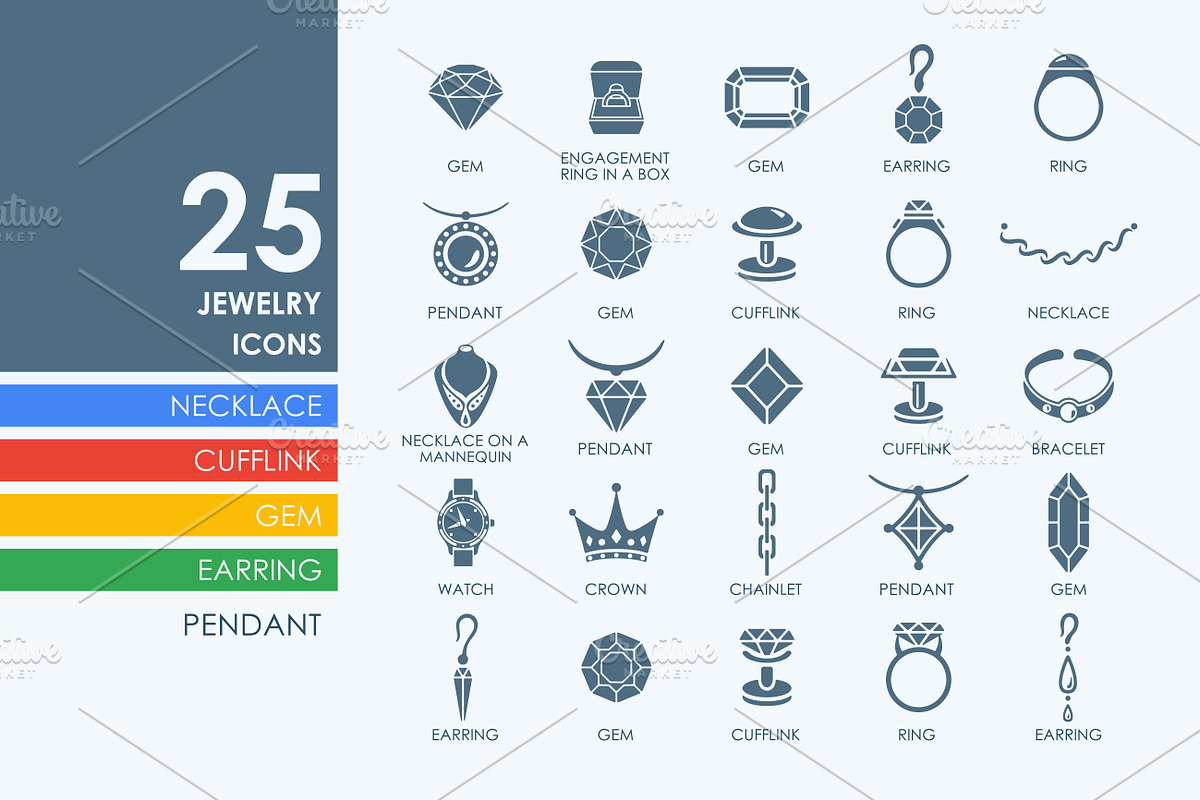 Jewelry icons, an Icon by Palau