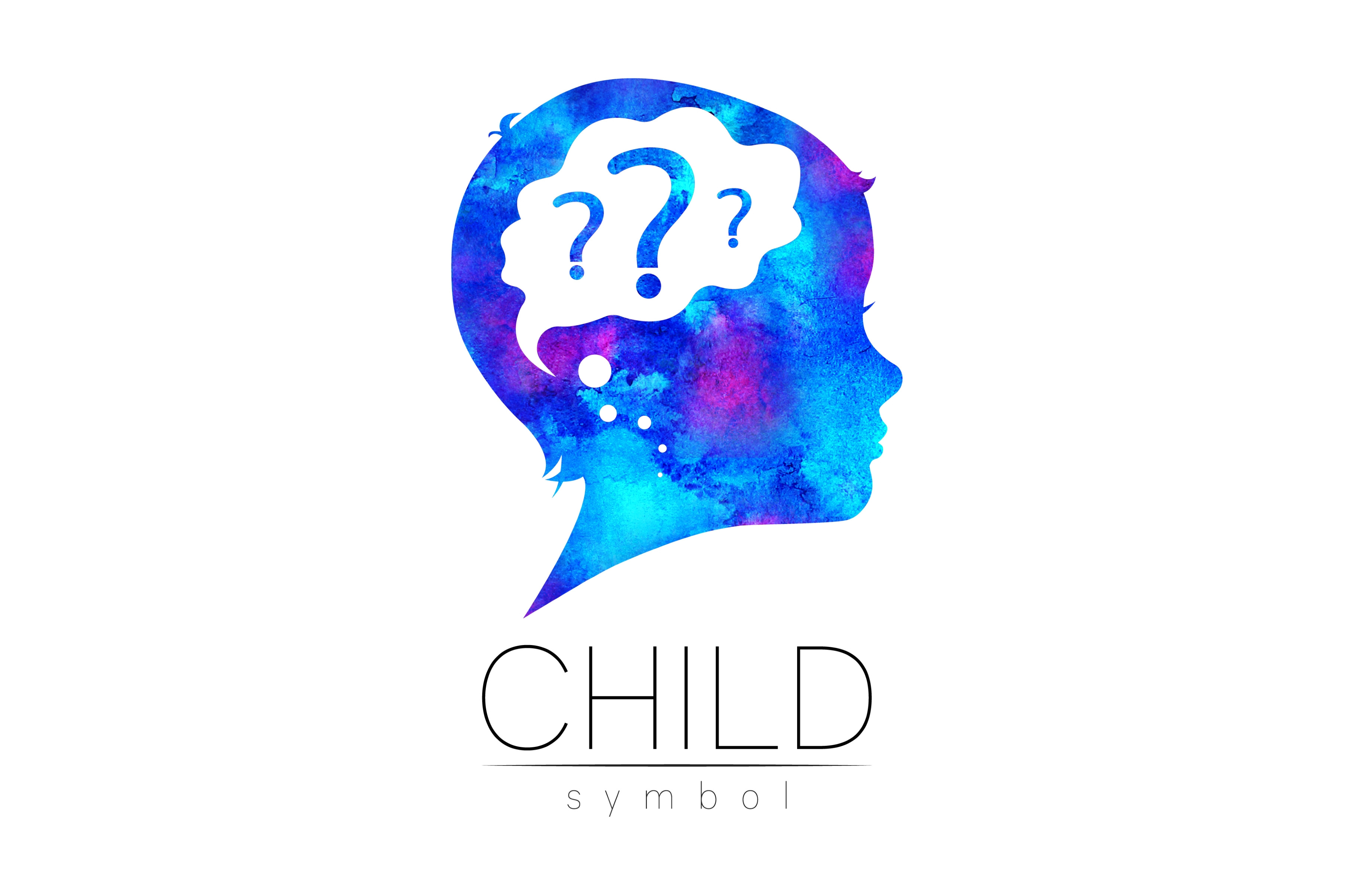 Child logotype with brain and, an Object Graphic by Wittmann