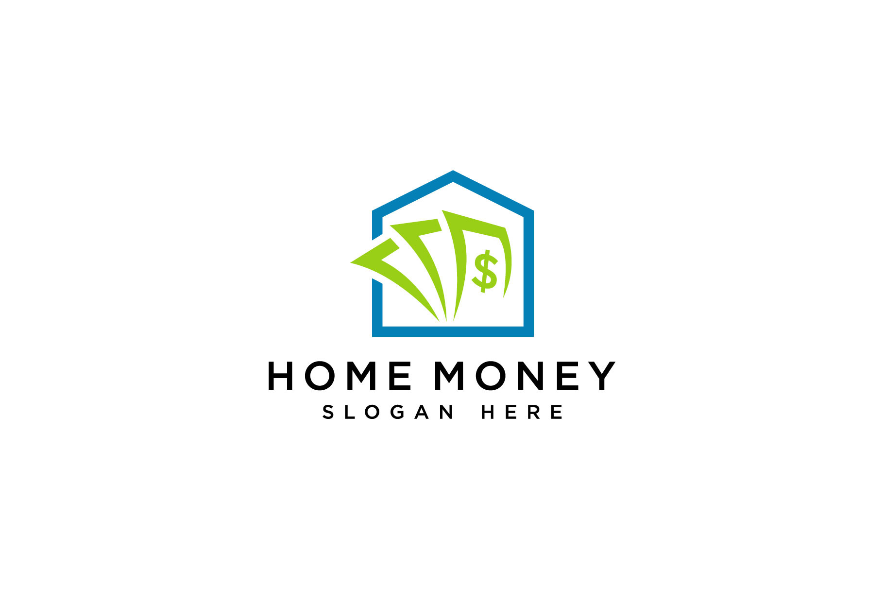home and money logo design, a Branding & Logo Template by quadrazo