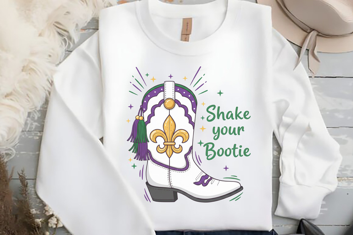Shake Your Bootie PNG Mardi Gras PNG, an Illustration by Black Bird Studio