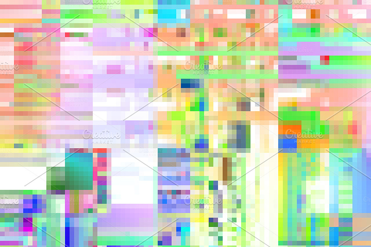 15 glitch vector textures, a Texture Graphic by tkdesign
