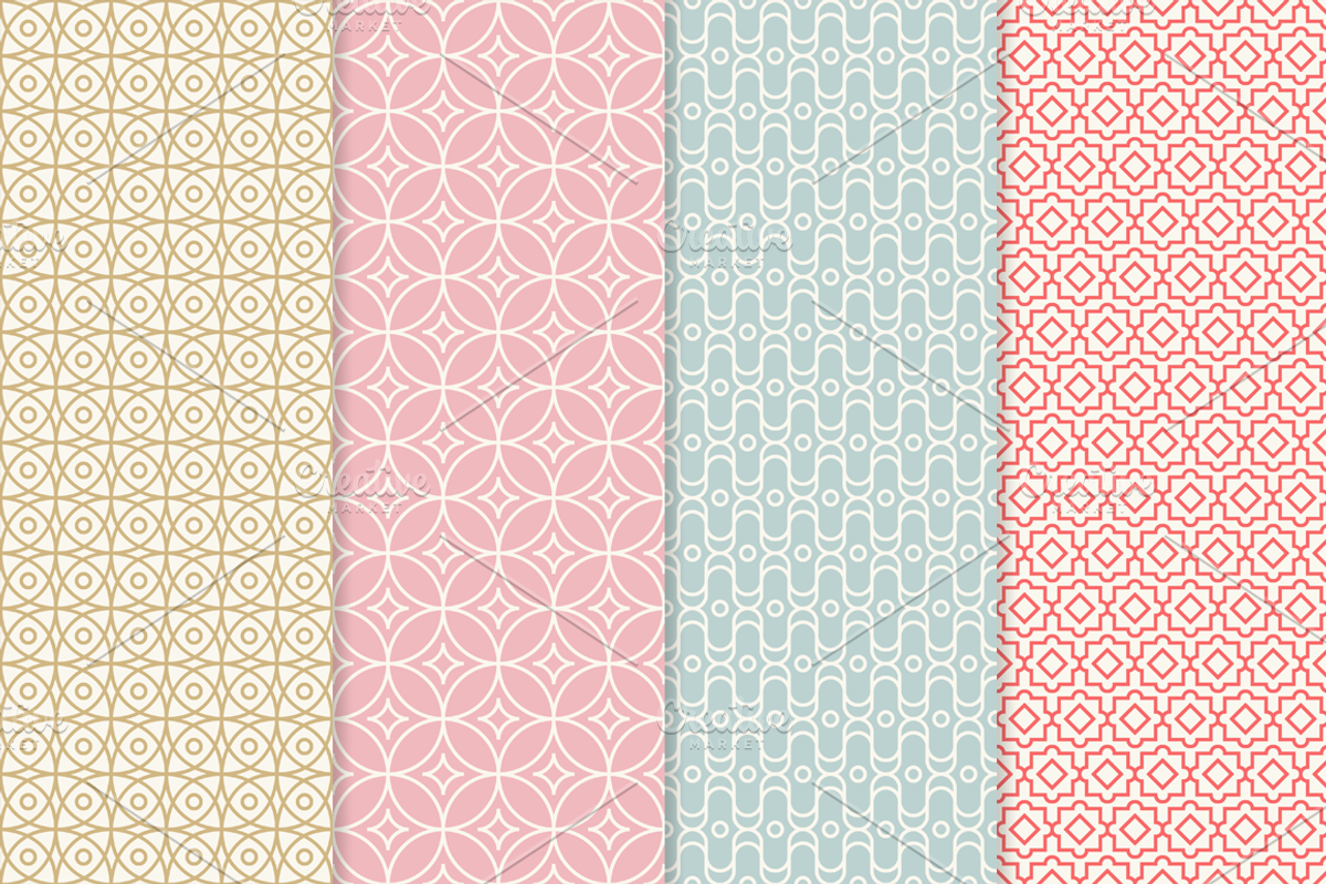 Mono line frames and patterns, a Pattern Graphic by miumiu