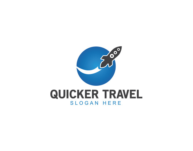 Quicker Travel Logo Template, a Branding & Logo Template by Dueza.Com