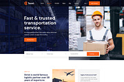 Transportation Website Template, a Websites & App Template by HasThemes ...
