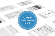 Axure Website Flowchart sitemap kit, a Wireframe Template by Humble UX