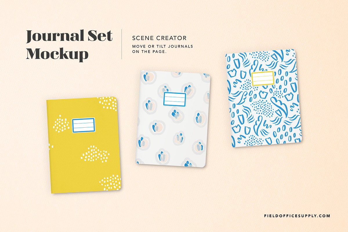 Notebook Mockup Scene Creator, a Books & Magazine Mockup by Field Office