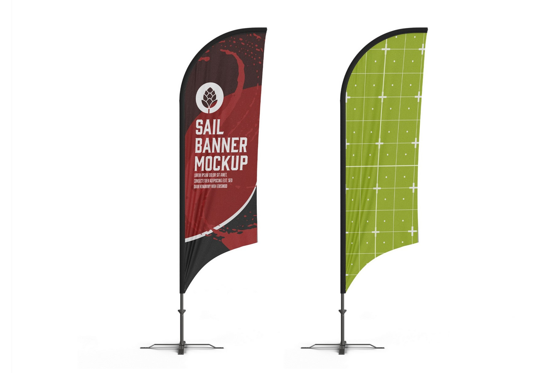 Flying Banner Mockup | Advertising Mockups ~ Creative Market