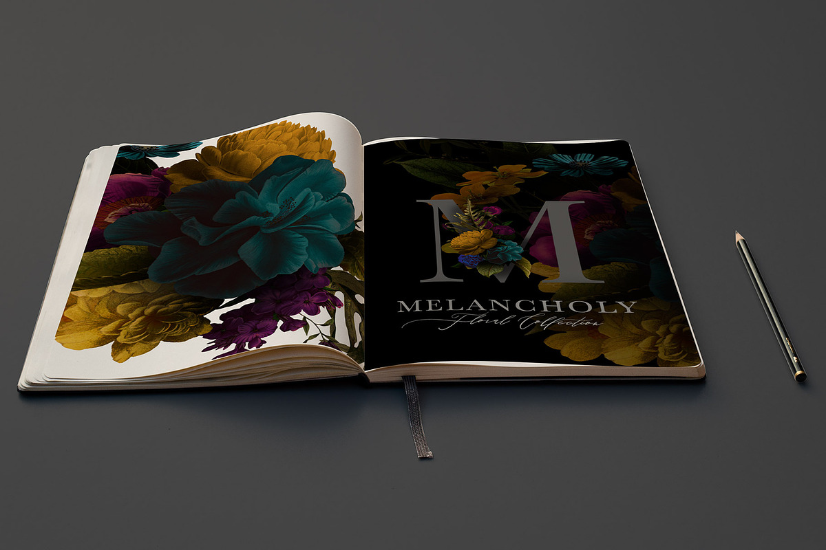 Melancholy Floral Collection, an Illustration by Eclectic Anthology ...