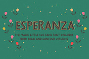 Esperanza - SVG & Regular font, a Sans Serif Font by Anastasia Cuza