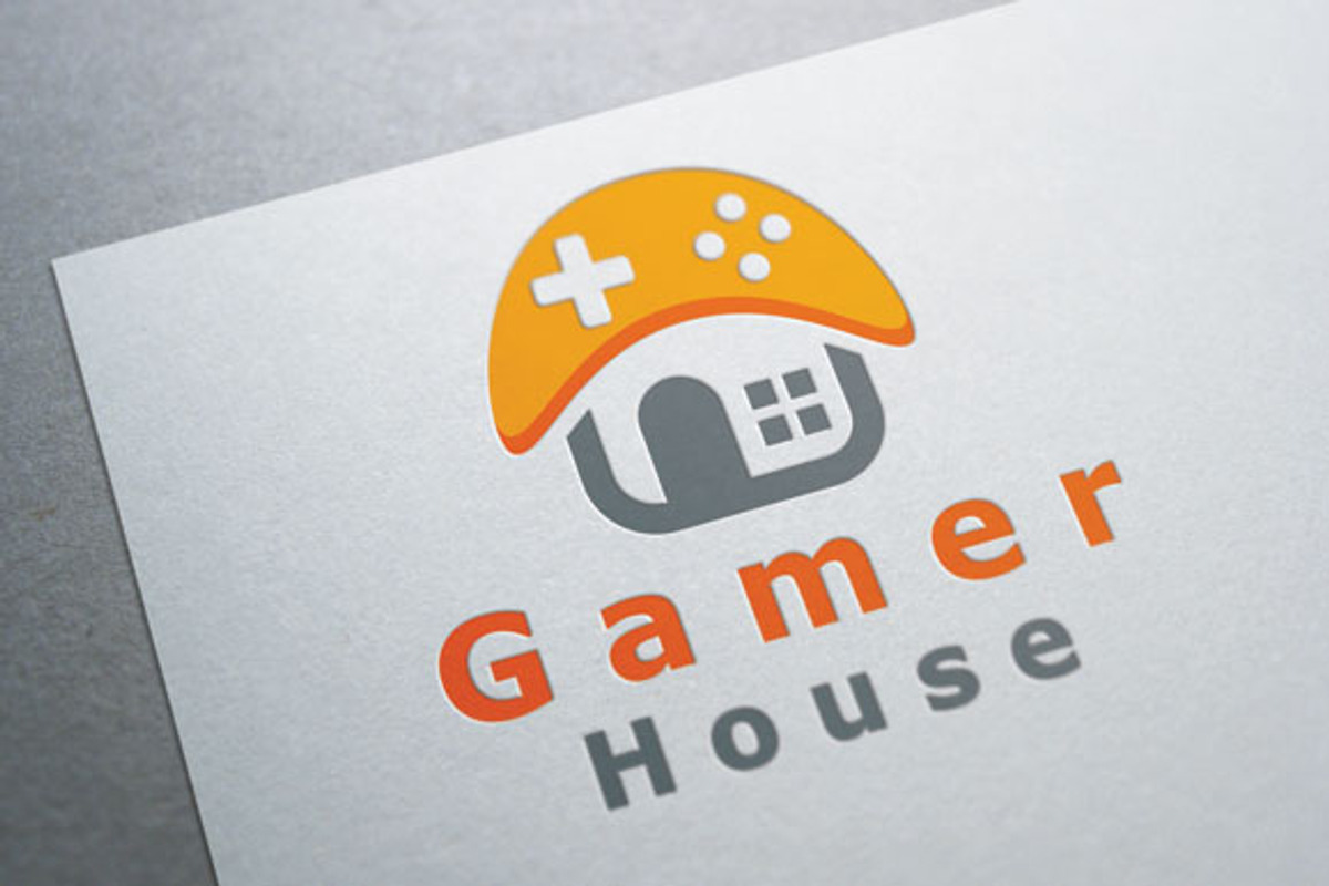Gamer House Logo, a Branding & Logo Template by Heavtryq Design