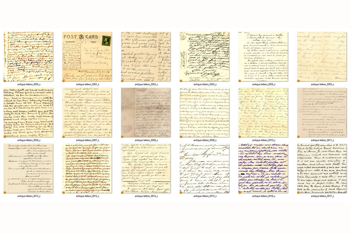 Antique Letters Digital Paper, a Texture Graphic by Digital Curio