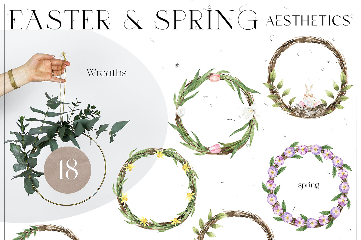 EASTER & SPRING aesthetics, a Decorative Illustration by LiChu Art