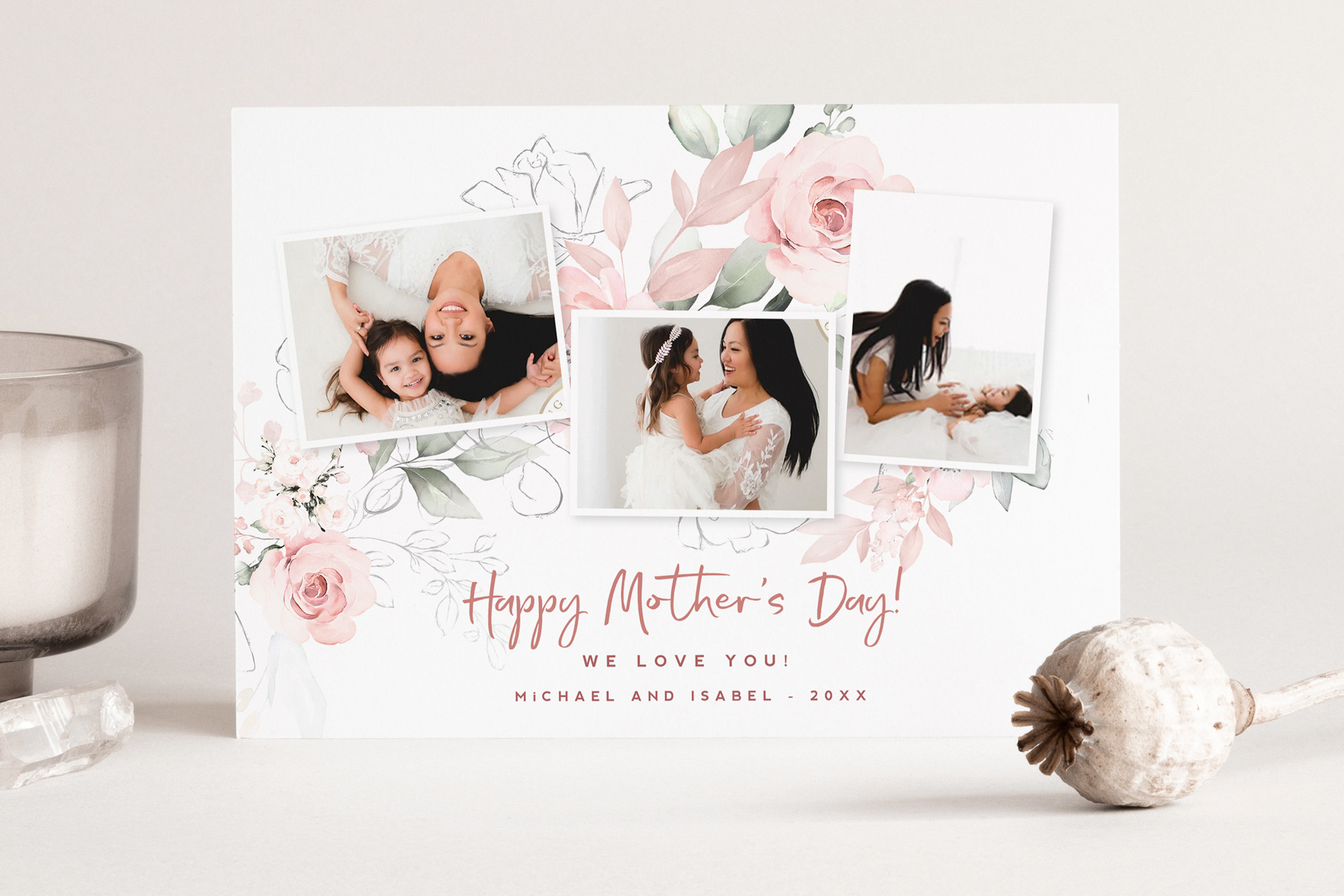 Mother's Day Photo Card Template
