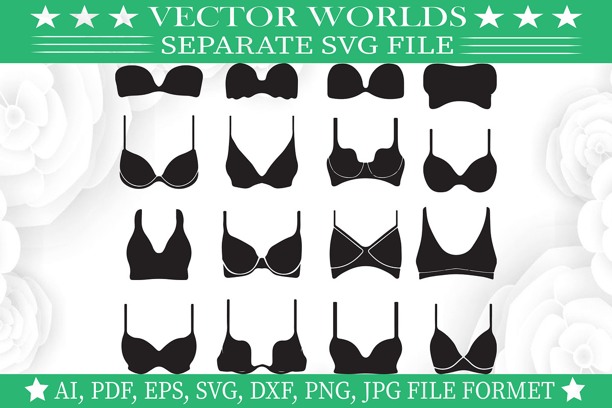 Bra Svg, Girl, Girls, Sexy Svg, an Object Graphic by VectorWorlds