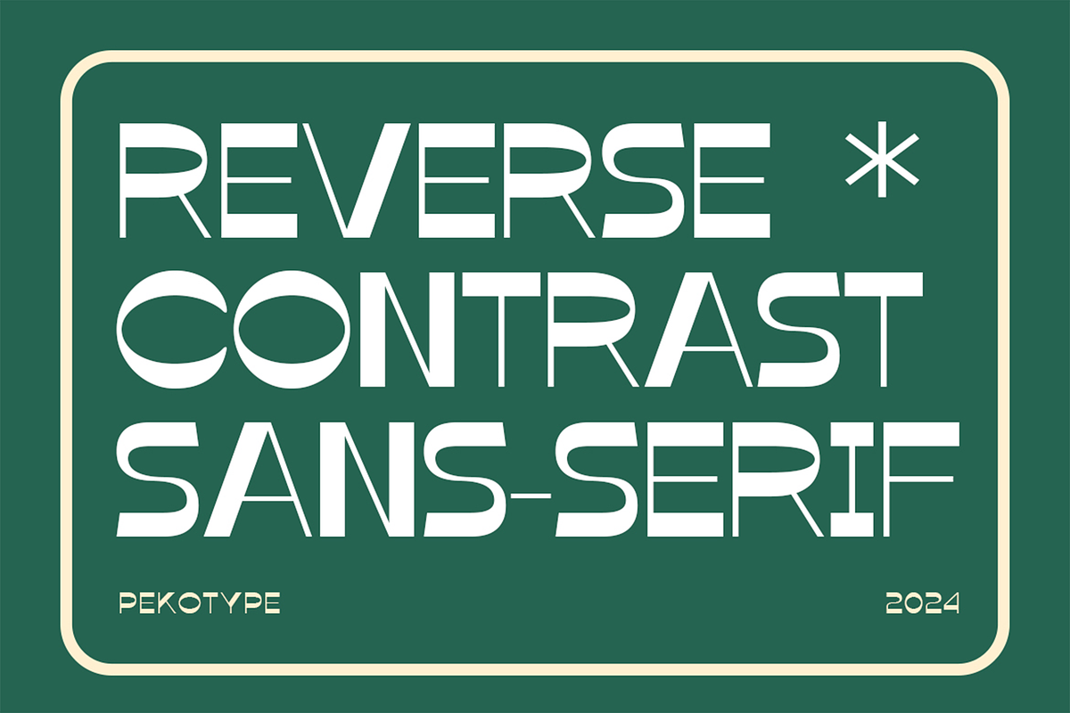 Jarwo - Reverse Contrast Typeface, a Sans Serif Font by Pekotype