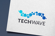 Tech Wave Logo, a Branding & Logo Template by IKarGraphics