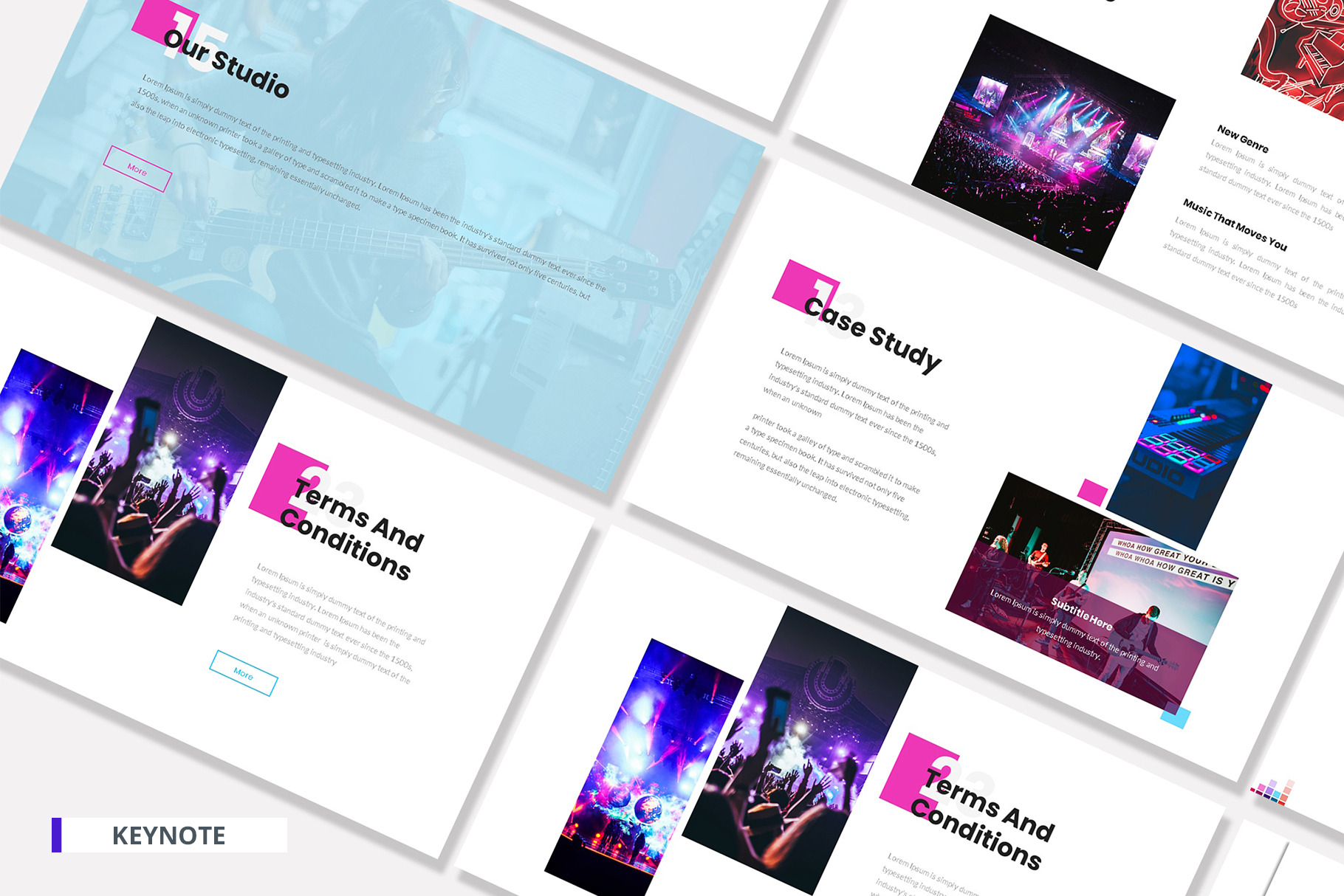 Music Keynote Template, a Presentation Template by temphall | Creative ...