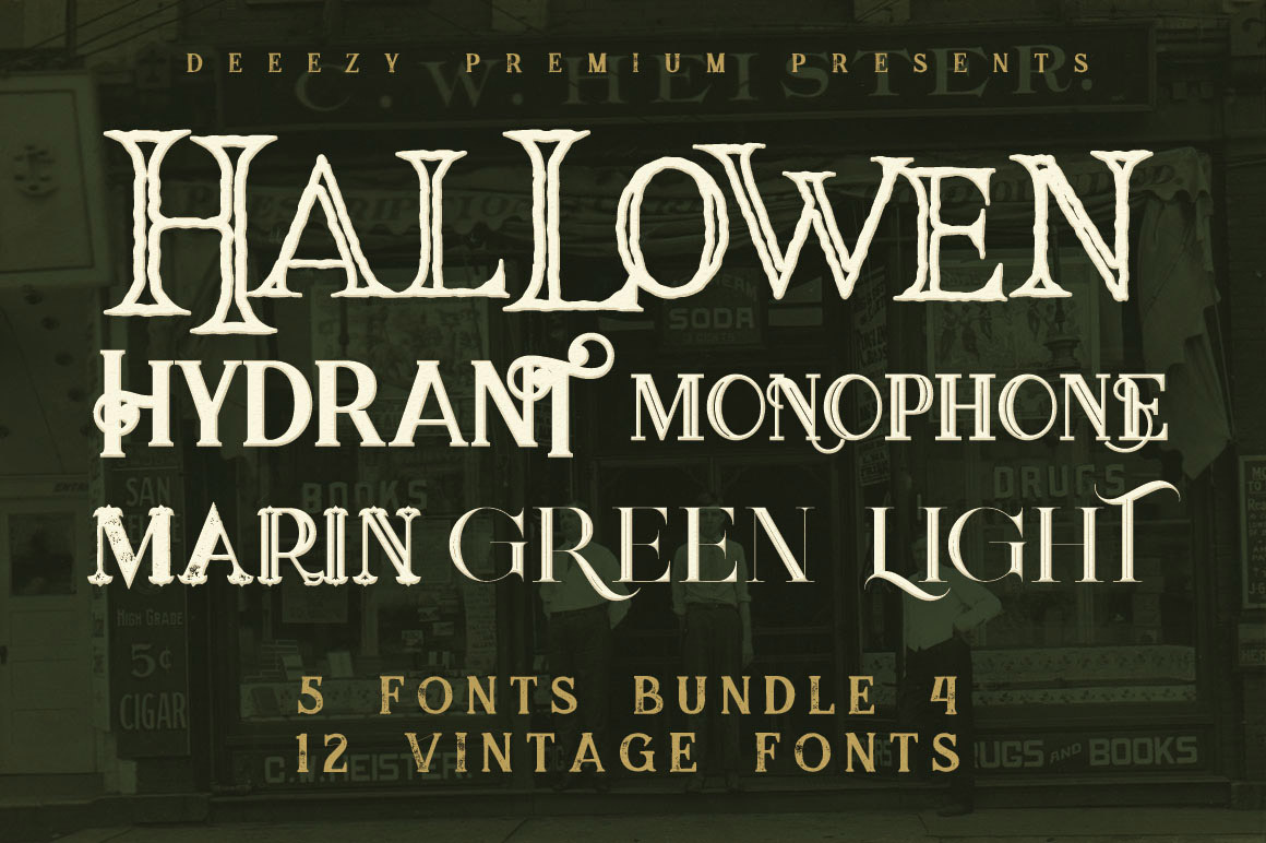 5 Fonts Bundle 4, a Font by Deeezy