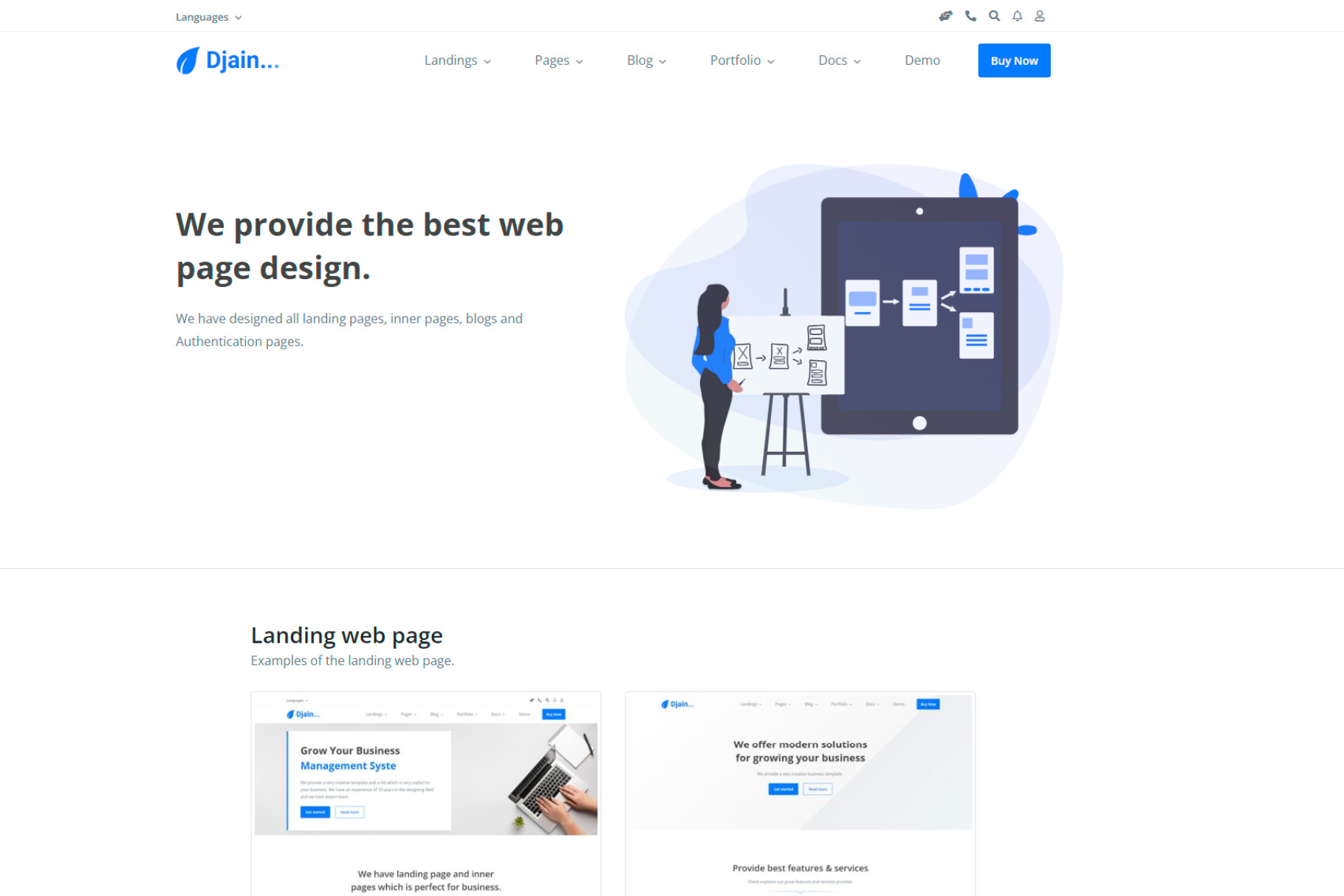 djain multi purpose html template