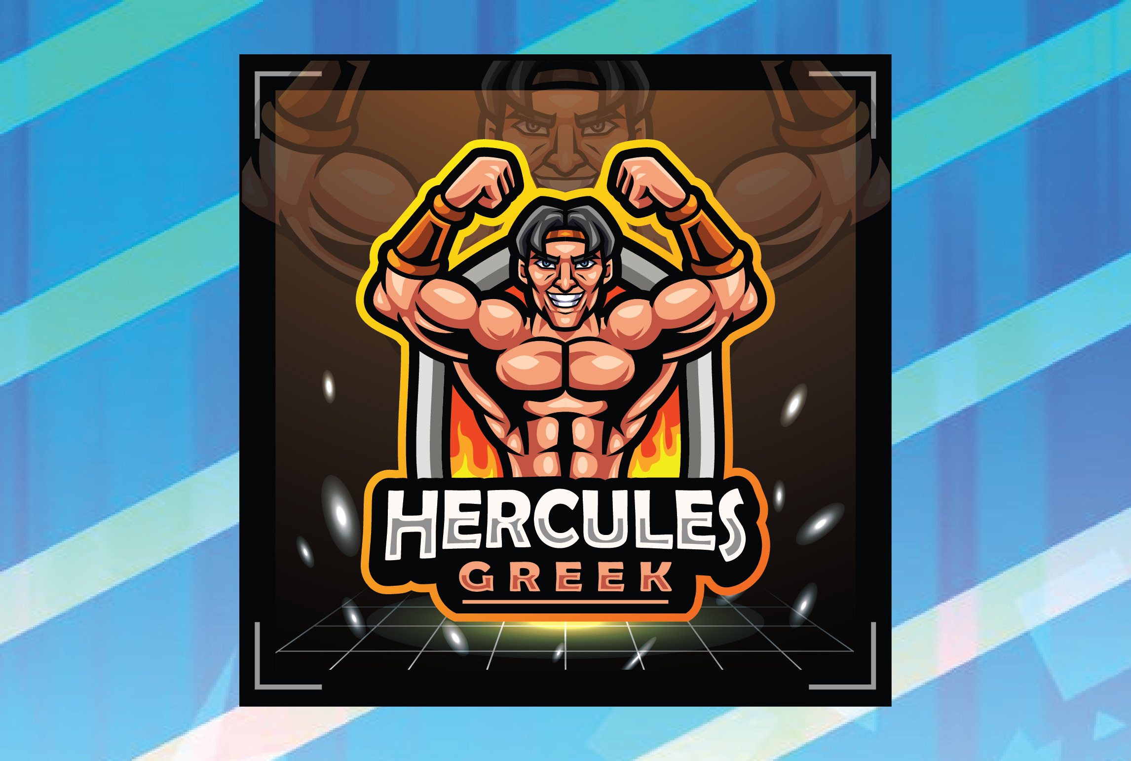 Hercules game logo design | Creative Market