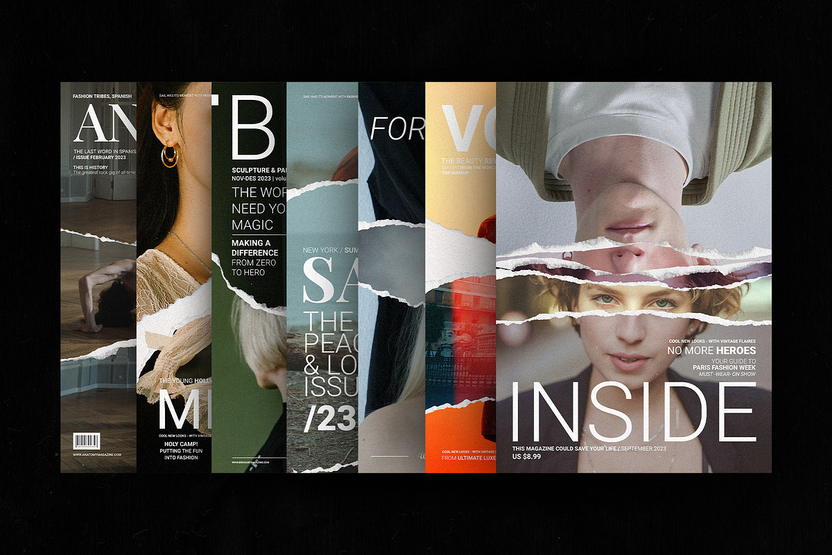 Torn Paper Magazine & Posters, a Social Media Template by Pixflow