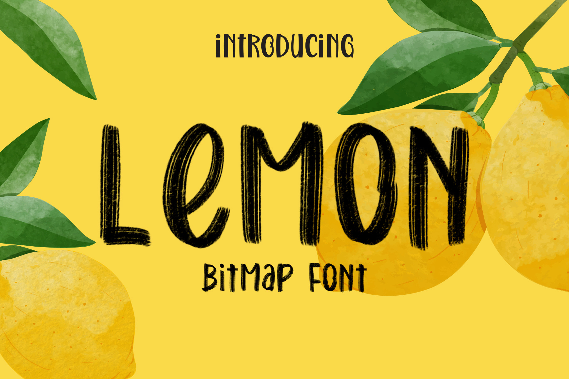 Lemon Bitmap Font, a Font by Fox7 By Rattana