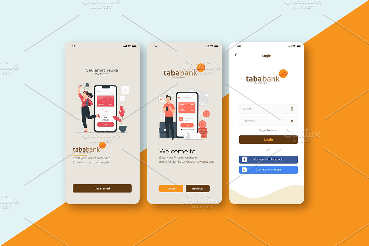 Taba Bank - UI KIT Mobile Banking