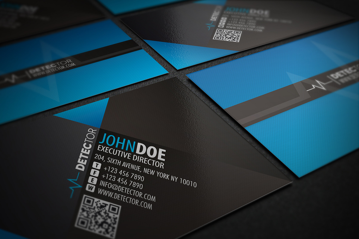Detector Business card design, a Business Card Template by www ...