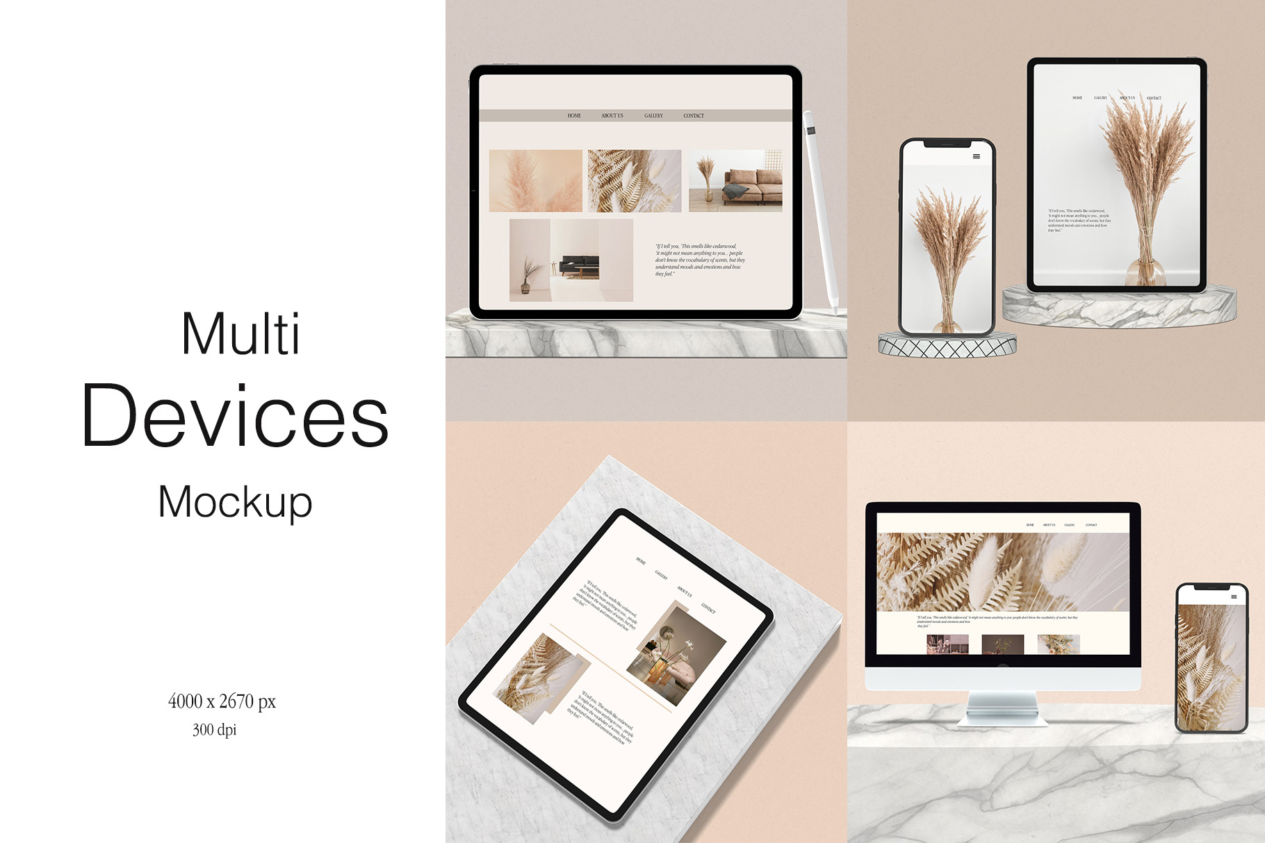 Multi Device Mockup, an iPhone Mockup by Graphicbars | Creative Market