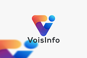 Vois Info Gradient Color Logo | Branding & Logo Templates ~ Creative Market